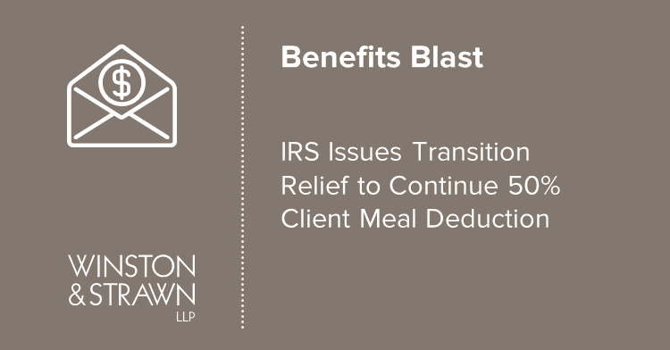 Notice 2018-76: IRS Issues Transition Relief to Continue 50% Client ...