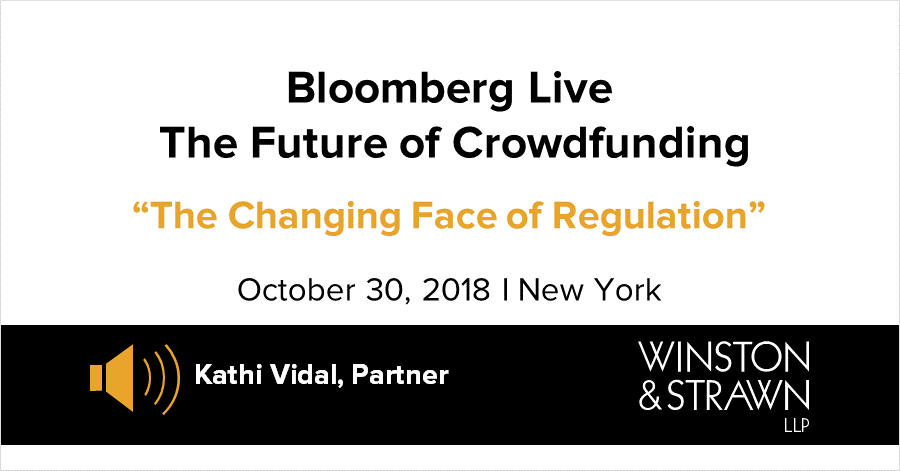 Kathi Vidal Speaks at Bloomberg’s The Future of Crowdfunding | Winston ...
