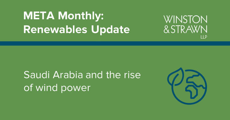 META Monthly: Renewables Update - September 2018 | Winston & Strawn
