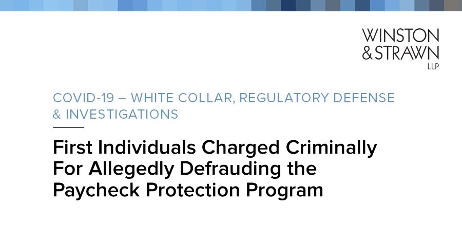 First Individuals Charged Criminally For Their Alleged Scheme to ...
