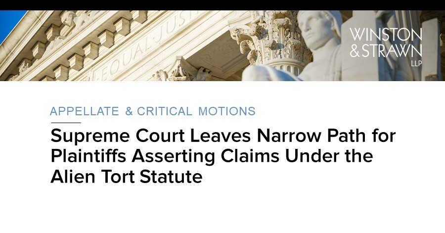 Supreme Court Leaves Narrow Path for Plaintiffs Asserting Claims Under ...