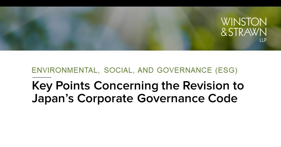 Key Points Concerning the Revision to Japan’s Corporate Governance Code ...