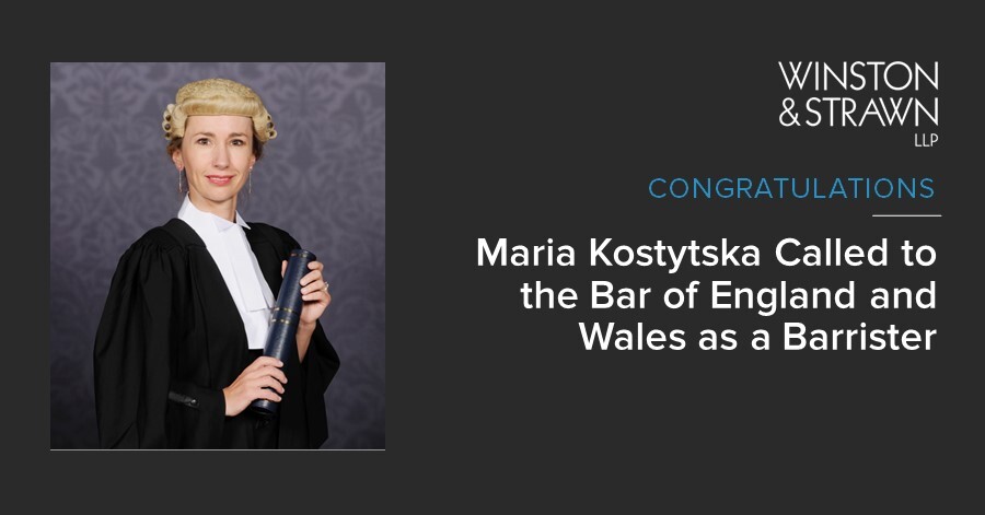 Maria Kostytska Called to the Bar of England and Wales as a Barrister ...