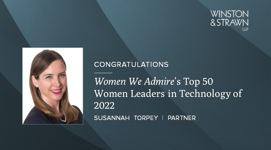Susannah Torpey Named to Women We Admire's List of 2022 Top 50 Women ...