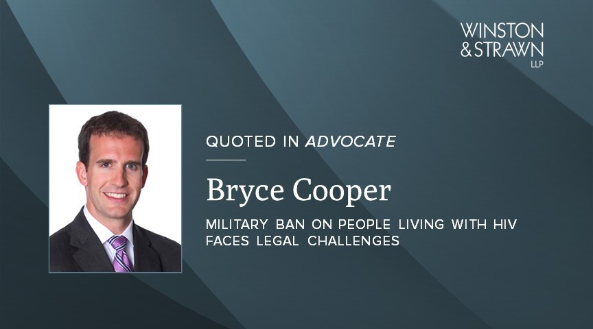 Bryce Cooper Comments on Military Ban on People Living With HIV in ...