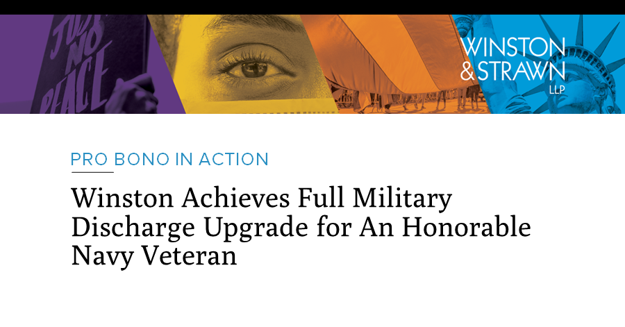 Winston Achieves Full Military Discharge Upgrade for An Honorable Navy ...
