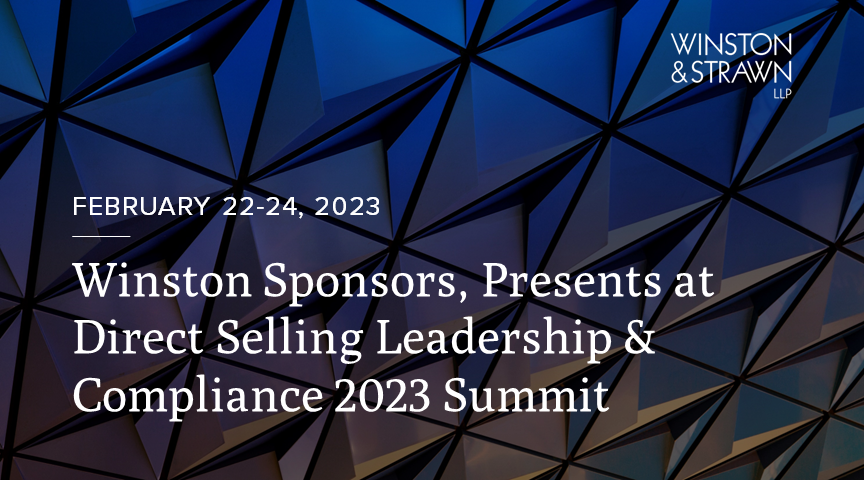 Winston Sponsors, Presents at DSLC Leadership & Compliance 2023 Summit ...