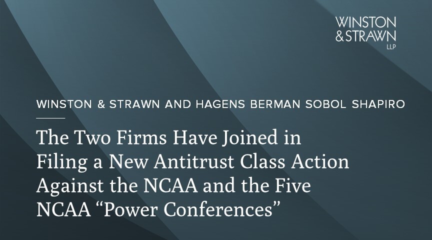 Winston & Strawn and Hagens Berman Sobol Shapiro File New Antitrust ...