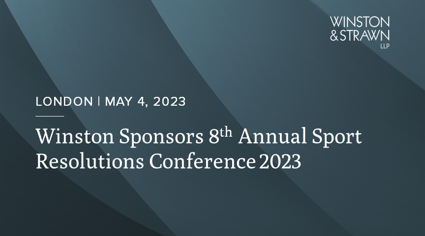 Winston Sponsors 8th Annual Sport Resolutions Conference 2023 | Winston ...