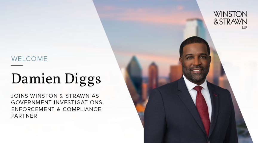 Winston & Strawn Welcomes Former U.S. Attorney Damien Diggs to Its ...