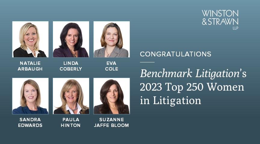 Winston Partners Named to Benchmark Litigation’s 2023 List of the Top 250 Women in Litigation ...