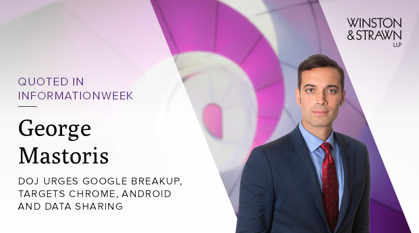 George Mastoris Discusses DOJ’s Antitrust Action against Google with ...