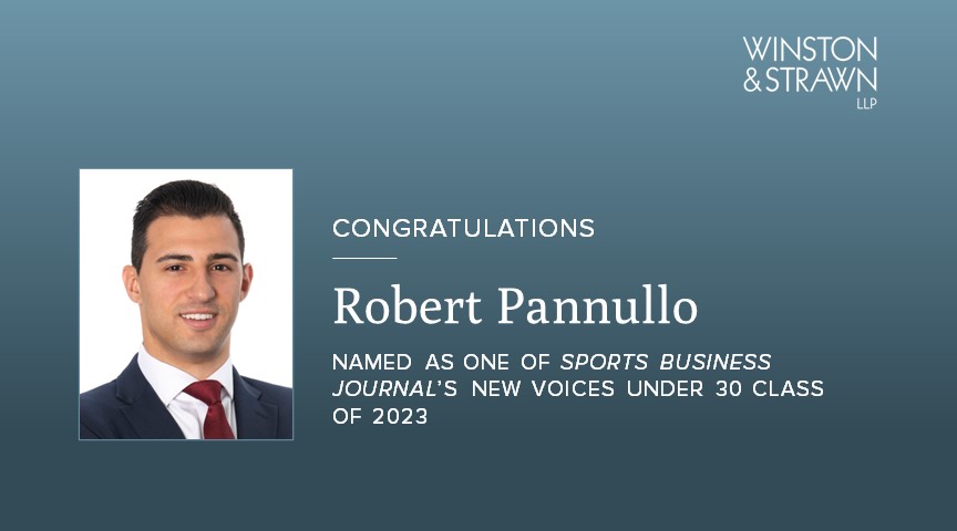 Robert Pannullo Named to Sports Business Journal’s 2023 New Voices ...