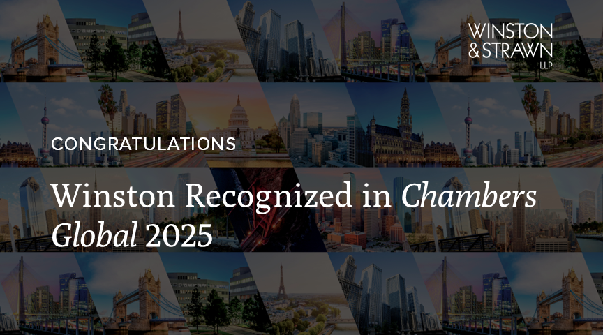 Winston Recognized in Chambers Global 2025 | Winston & Strawn