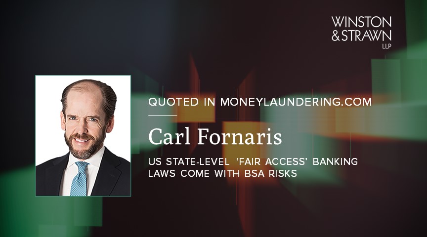 Carl Fornaris Discusses “Fair Access” Banking Laws with Moneylaundering ...