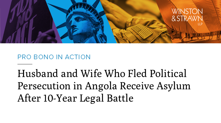 Husband and Wife Who Fled Political Persecution in Angola Receive ...