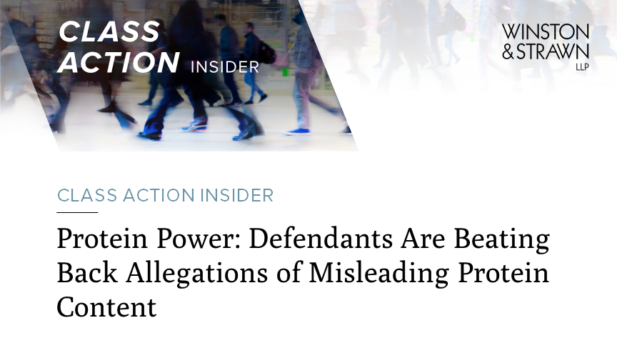 Protein Power: Defendants Are Beating Back Allegations of Misleading ...