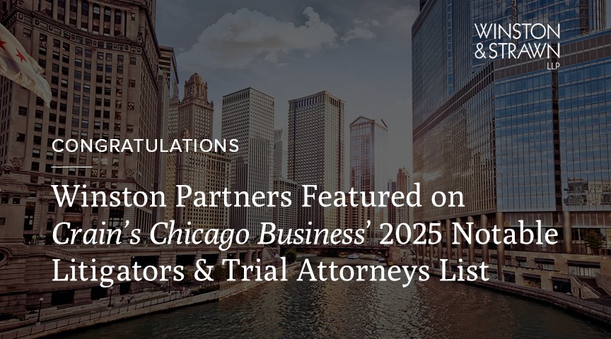 Steve D’Amore and Samuel Mendenhall Named to Crain’s Chicago Business’ 2025 Notable Litigators ...