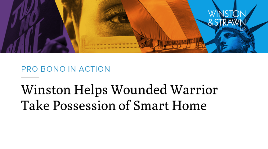 Winston Helps Wounded Warrior Take Possession of Smart Home | Winston ...