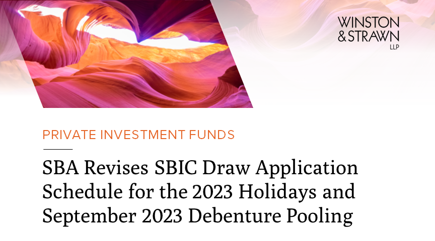 SBA Revises SBIC Draw Application Schedule for the 2023 Holidays and ...