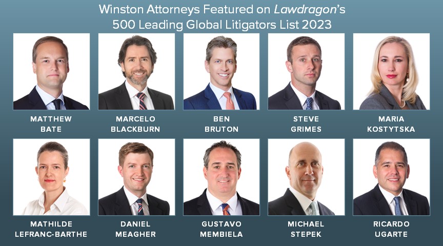 Winston Attorneys Featured on Lawdragon’s 500 Leading Global Litigators ...