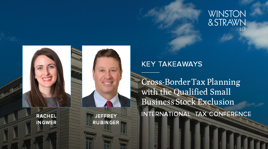 Winston & Strawn Partners Rachel Ingwer and Jeff Rubinger Speak at the ...