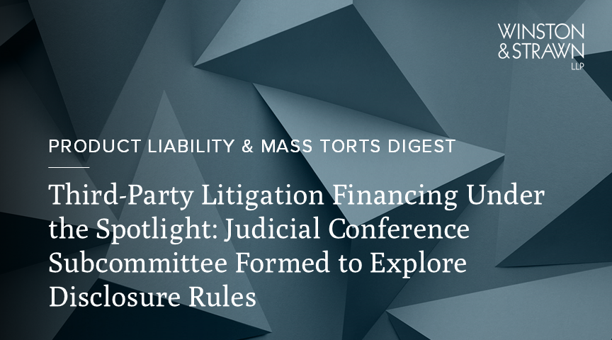Third-Party Litigation Financing Under the Spotlight: Judicial ...