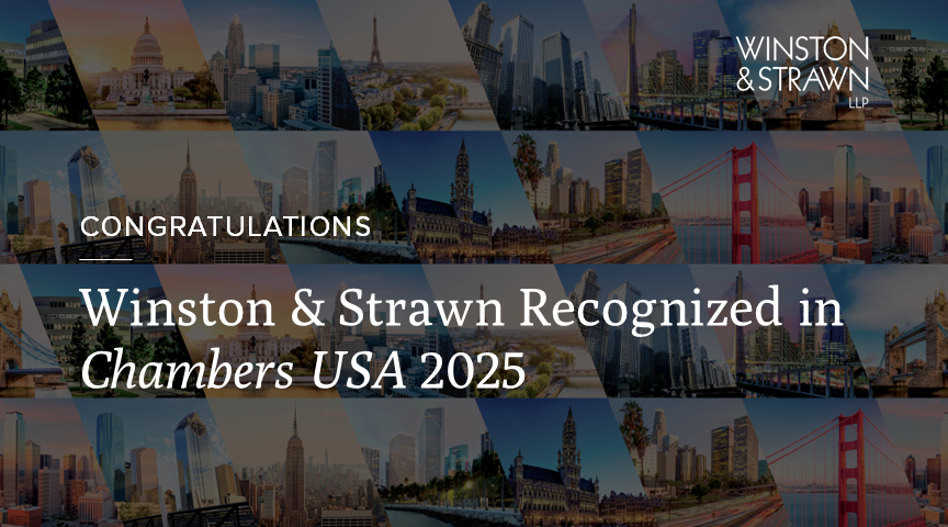 Winston & Strawn Recognized in Chambers USA 2025 | Winston & Strawn