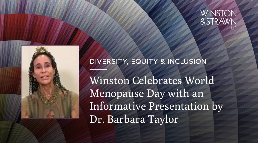 Winston Celebrates World Menopause Day with an Informative Presentation ...