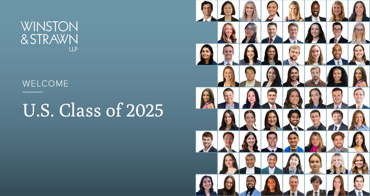Welcome Winston & Strawn’s U.S. Class of 2025 | Winston & Strawn