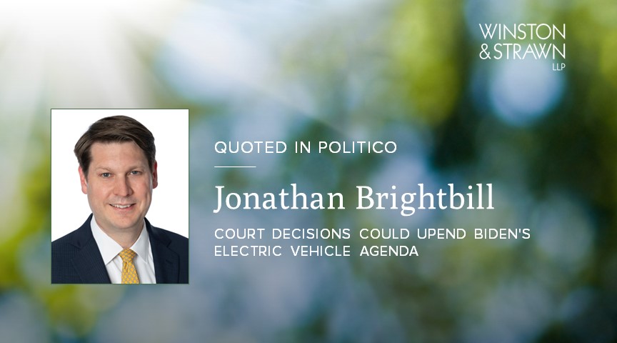 Jonathan Brightbill Discusses Challenges to Regulations in Biden ...