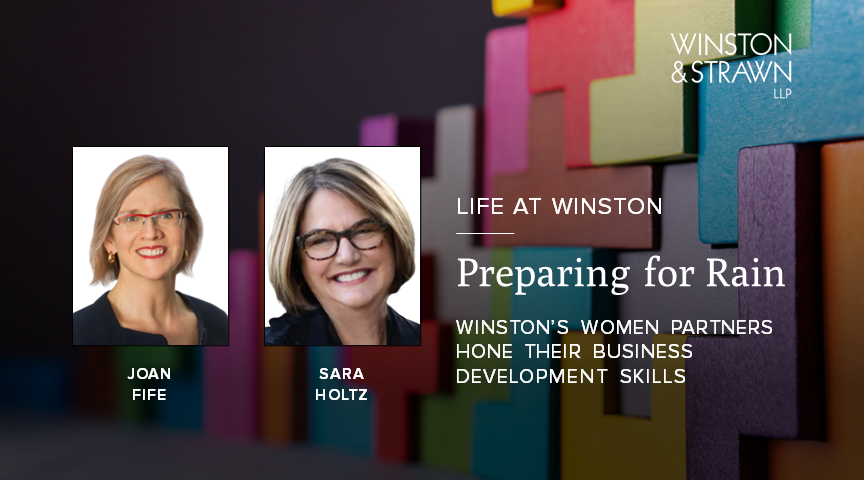 Winston’s Women Partners Hone Their Business Development Skills With Sara Holtz and Joan Fife ...
