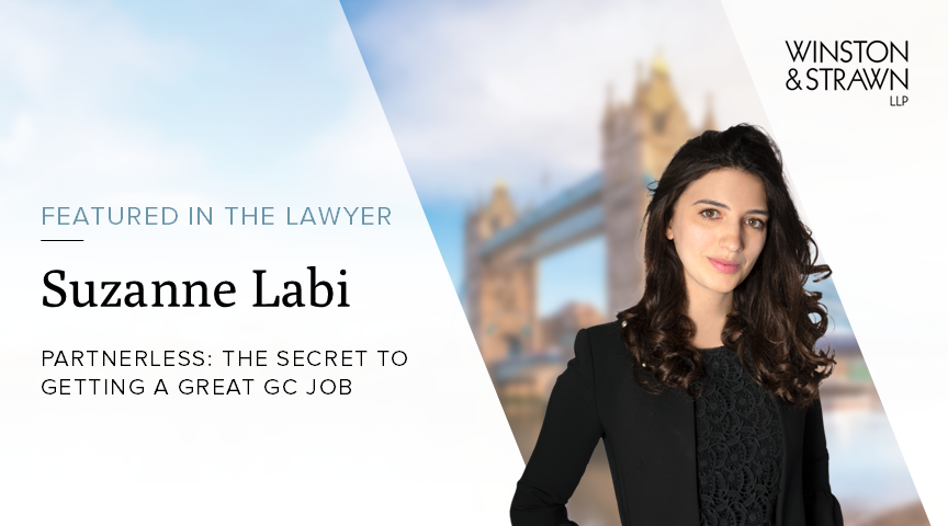Suzanne Labi Featured in The Lawyer Following Elevation to Partner ...