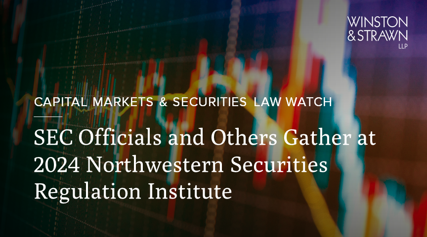 SEC Officials and Others Gather at 2024 Northwestern Securities ...