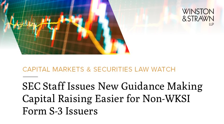 SEC Staff Issues New Guidance Making Capital Raising Easier for Non ...